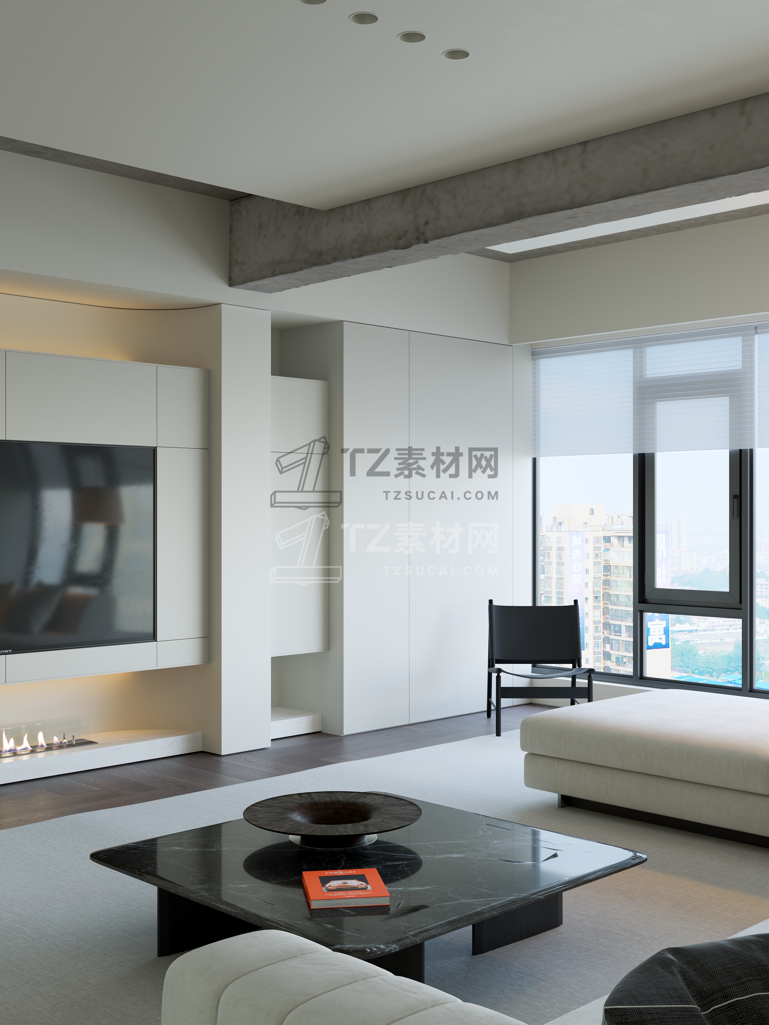 一个sky灯光 照亮空间/AGX技法/参数齐全/cr13渲染器/直出无后期-TZ素材网(tzsucai.com)